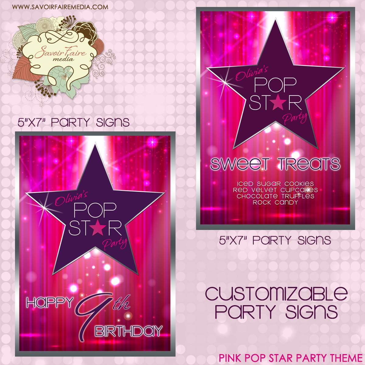 Pop Star Birthday Birthday Party Ideas | Photo 9 of 33 | Catch My Party