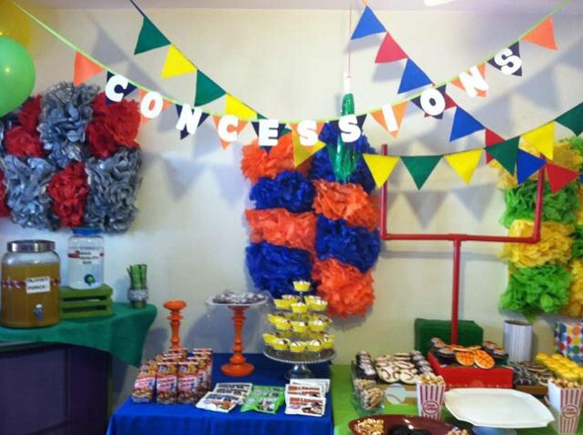 Sports fan party! Birthday Party Ideas | Photo 1 of 22 | Catch My Party