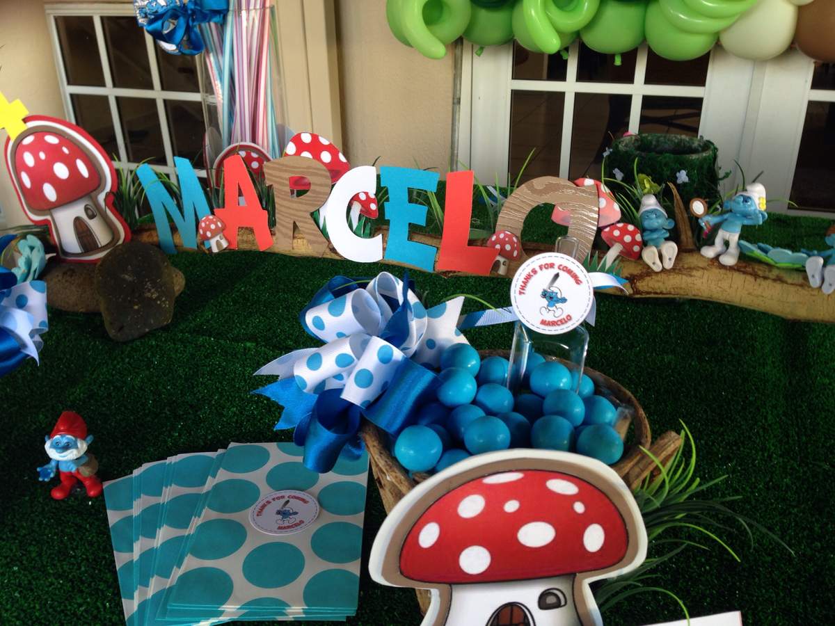 Smurfs Birthday Party Ideas | Photo 17 of 27 | Catch My Party