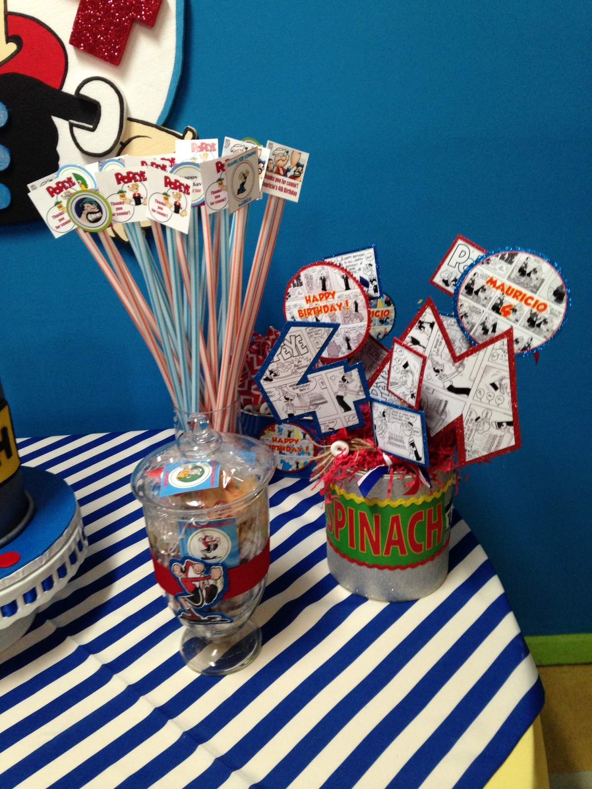 Popeye Birthday Party Ideas | Photo 5 of 15 | Catch My Party