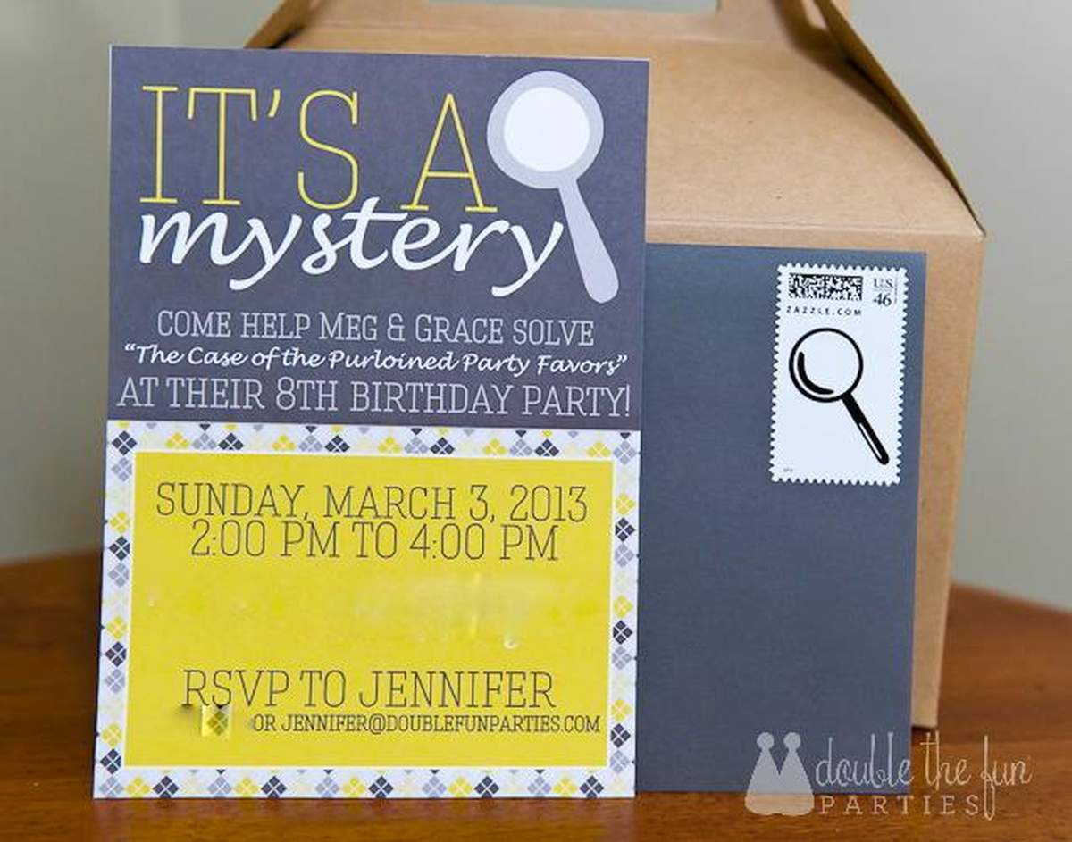 Detective Birthday Party Ideas | Photo 1 of 38 | Catch My Party