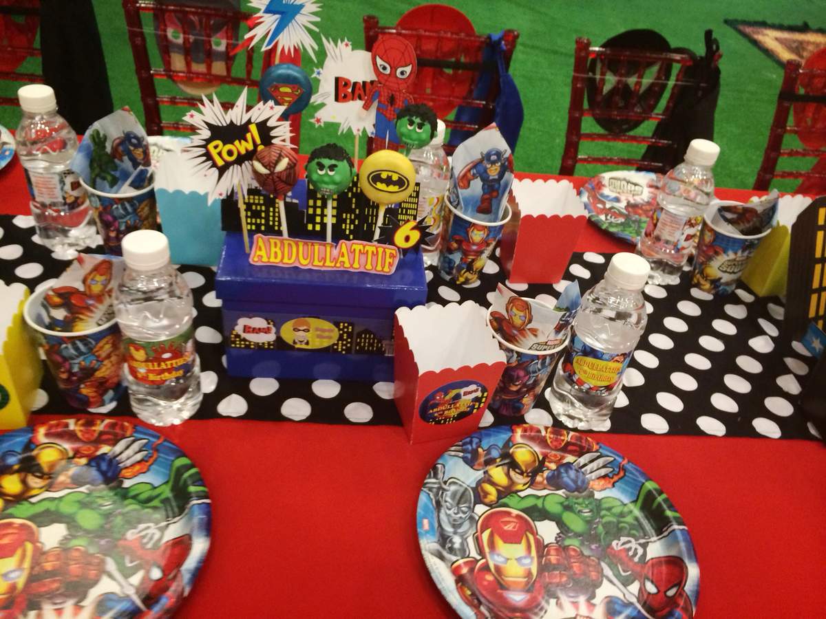Super Hero Squad/Marvel Characters Birthday Party Ideas | Photo 1 of 43 ...