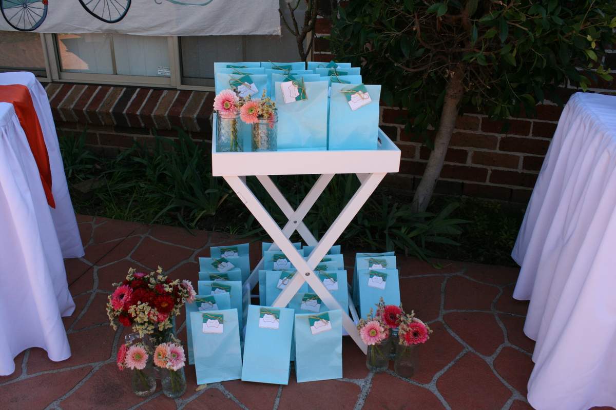 Orange, Aqua, Gold and Fuschia Tea Party Party Ideas | Photo 1 of 36 ...