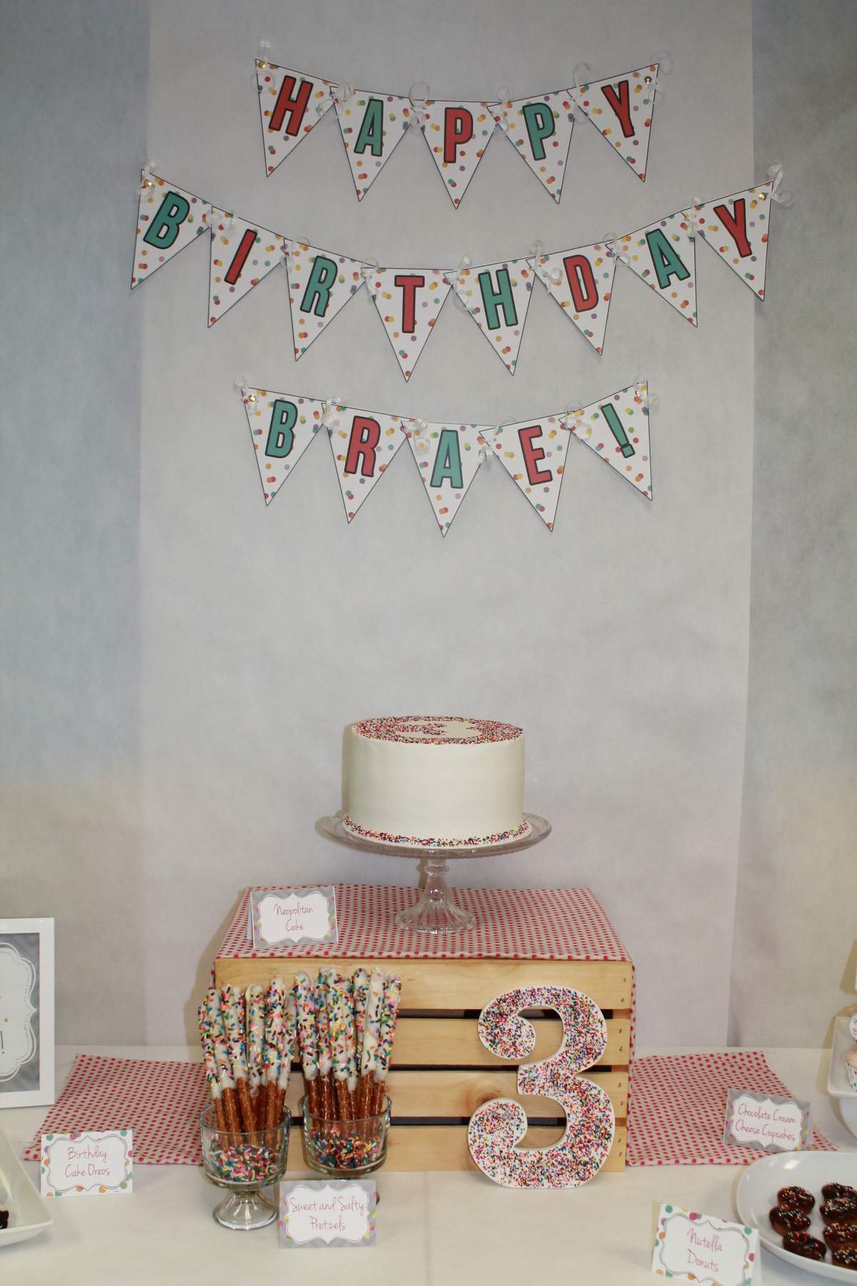 Sprinkles Birthday Party Ideas | Photo 9 of 14 | Catch My Party