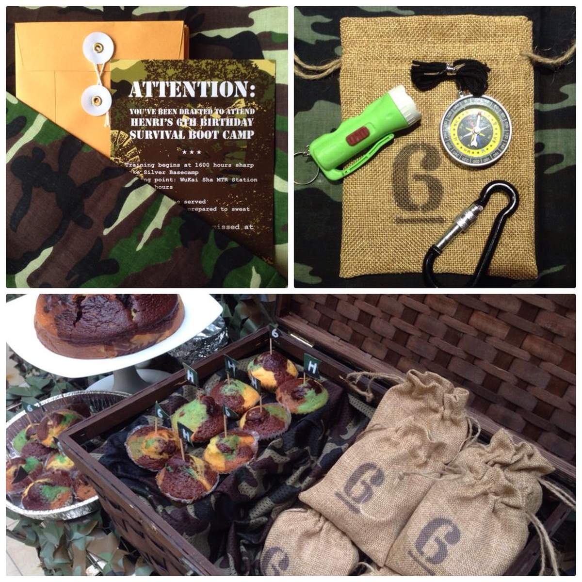 Survival, camouflage Birthday Party Ideas | Photo 1 of 14 | Catch My Party