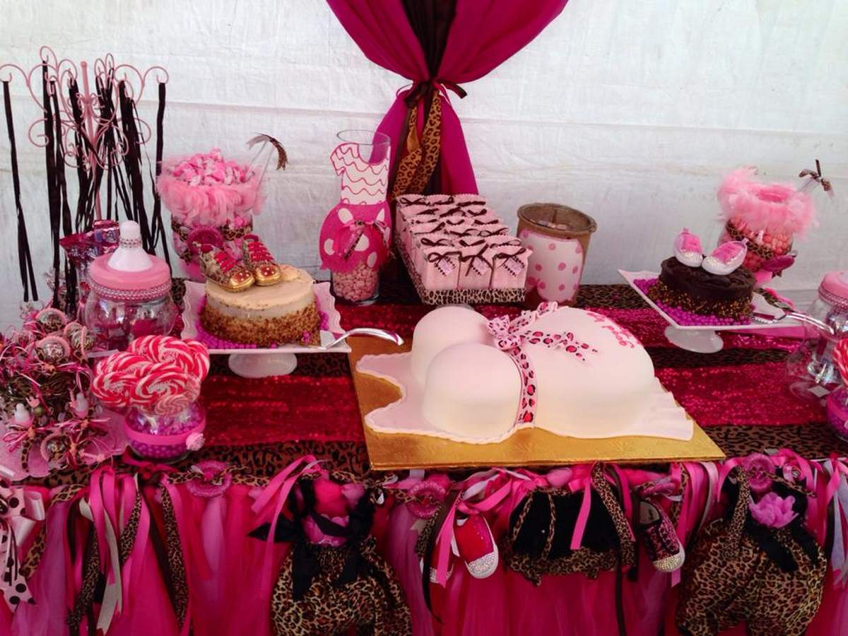 Pink/Cheetah Baby Shower Party Ideas | Photo 2 of 16 | Catch My Party