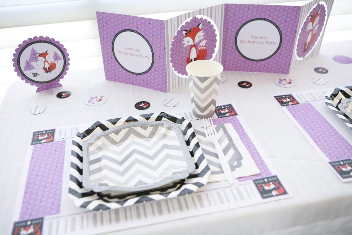 Girl Fox Birthday Party Ideas | Photo 1 of 24 | Catch My Party