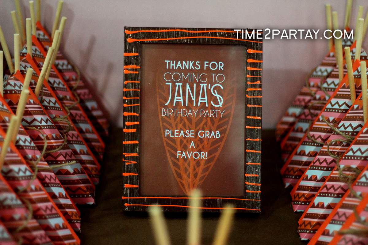 Native American Birthday Party Ideas | Photo 5 of 34 | Catch My Party