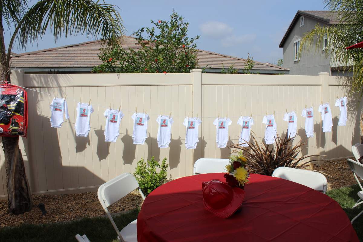 Firefighter Baby Shower Party Ideas | Photo 16 of 22 | Catch My Party