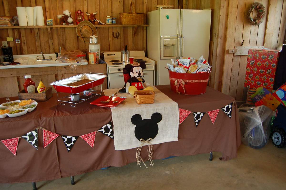 Cowboy Mickey Birthday Party Ideas | Photo 7 of 25 | Catch My Party