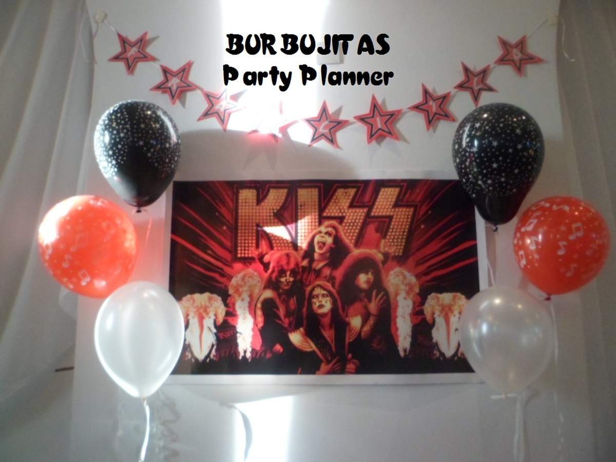 Rock Star KISS Birthday Party Ideas | Photo 5 of 20 | Catch My Party