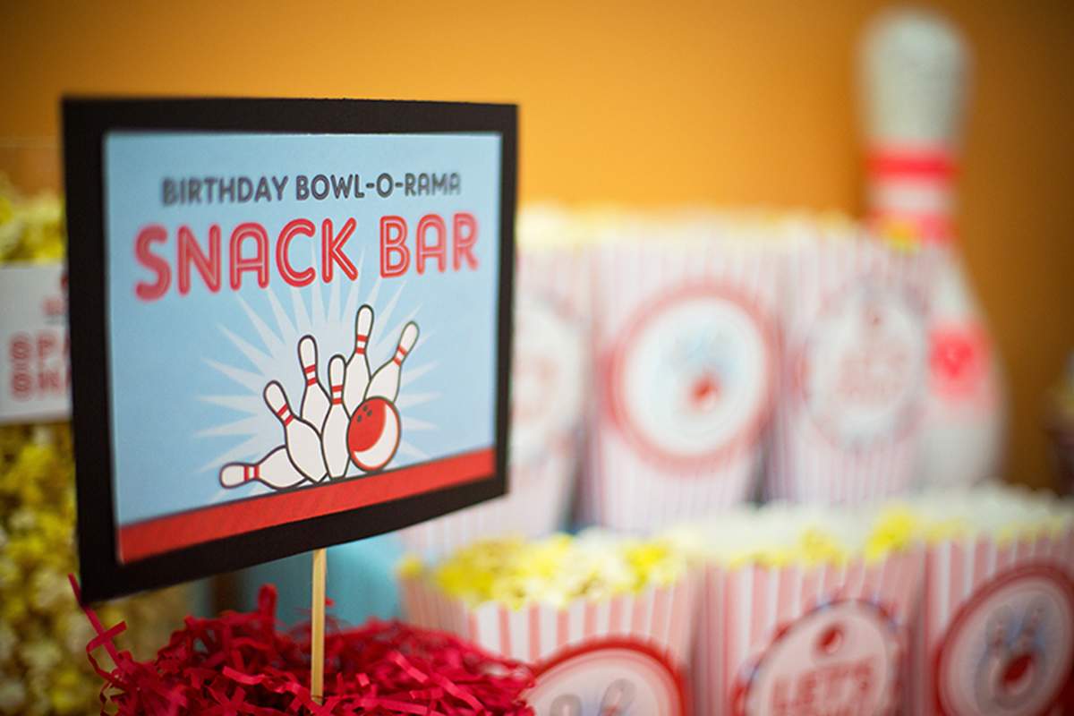 Bowling Birthday Party Ideas | Photo 10 of 35 | Catch My Party