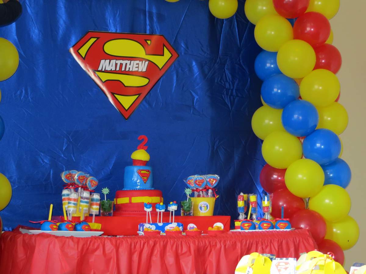 Superman Birthday Party Ideas | Photo 10 of 39 | Catch My Party