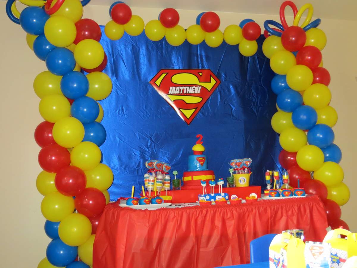 Superman Birthday Party Ideas | Photo 2 of 39 | Catch My Party