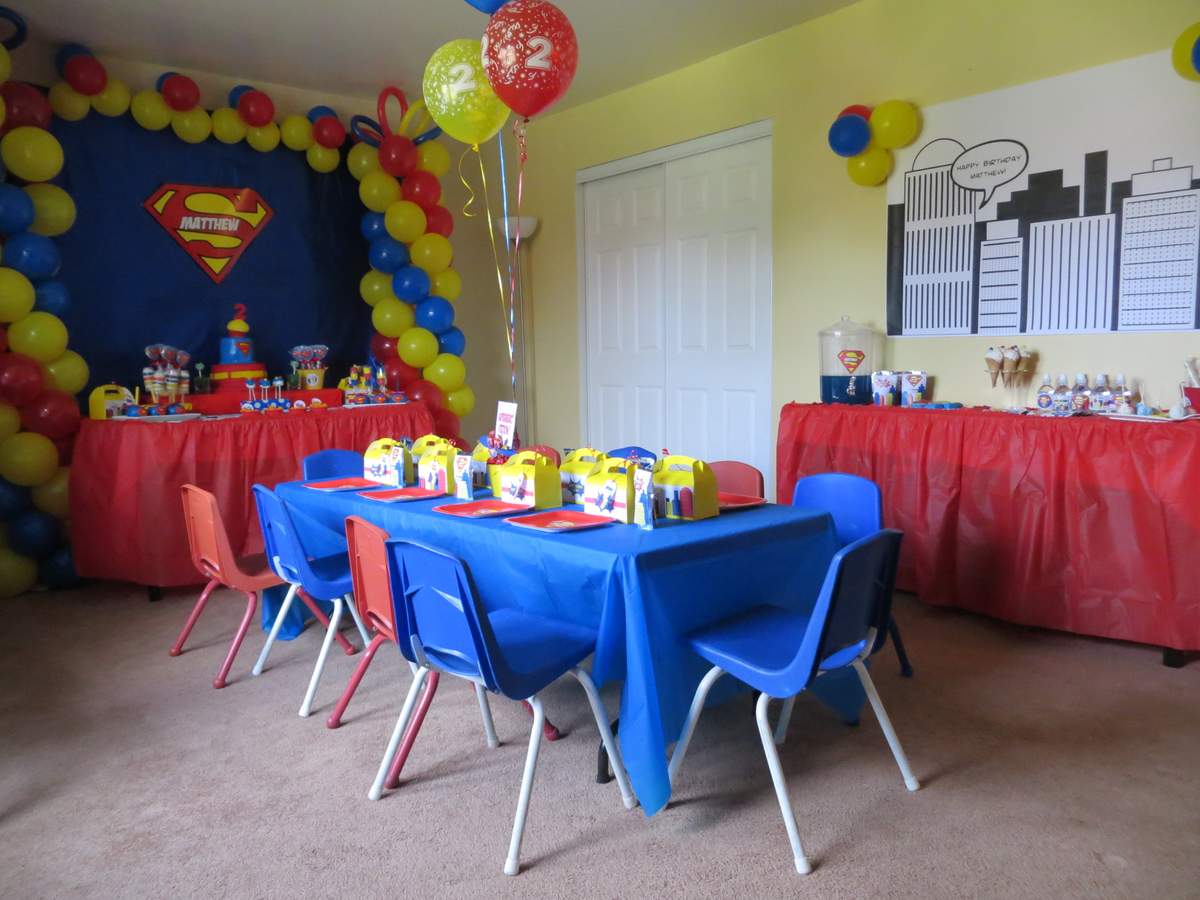 Superman Birthday Party Ideas | Photo 9 of 39 | Catch My Party