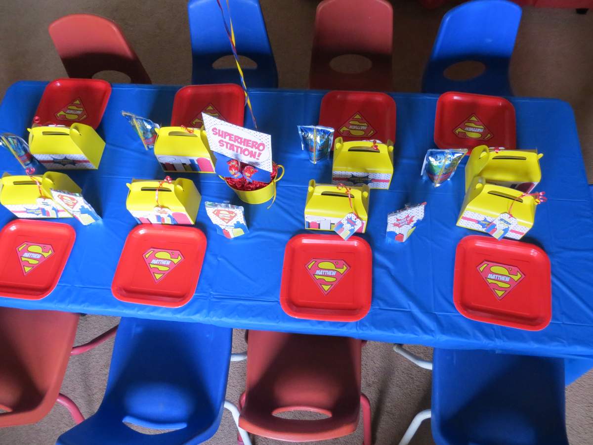 Superman Birthday Party Ideas | Photo 9 of 39 | Catch My Party