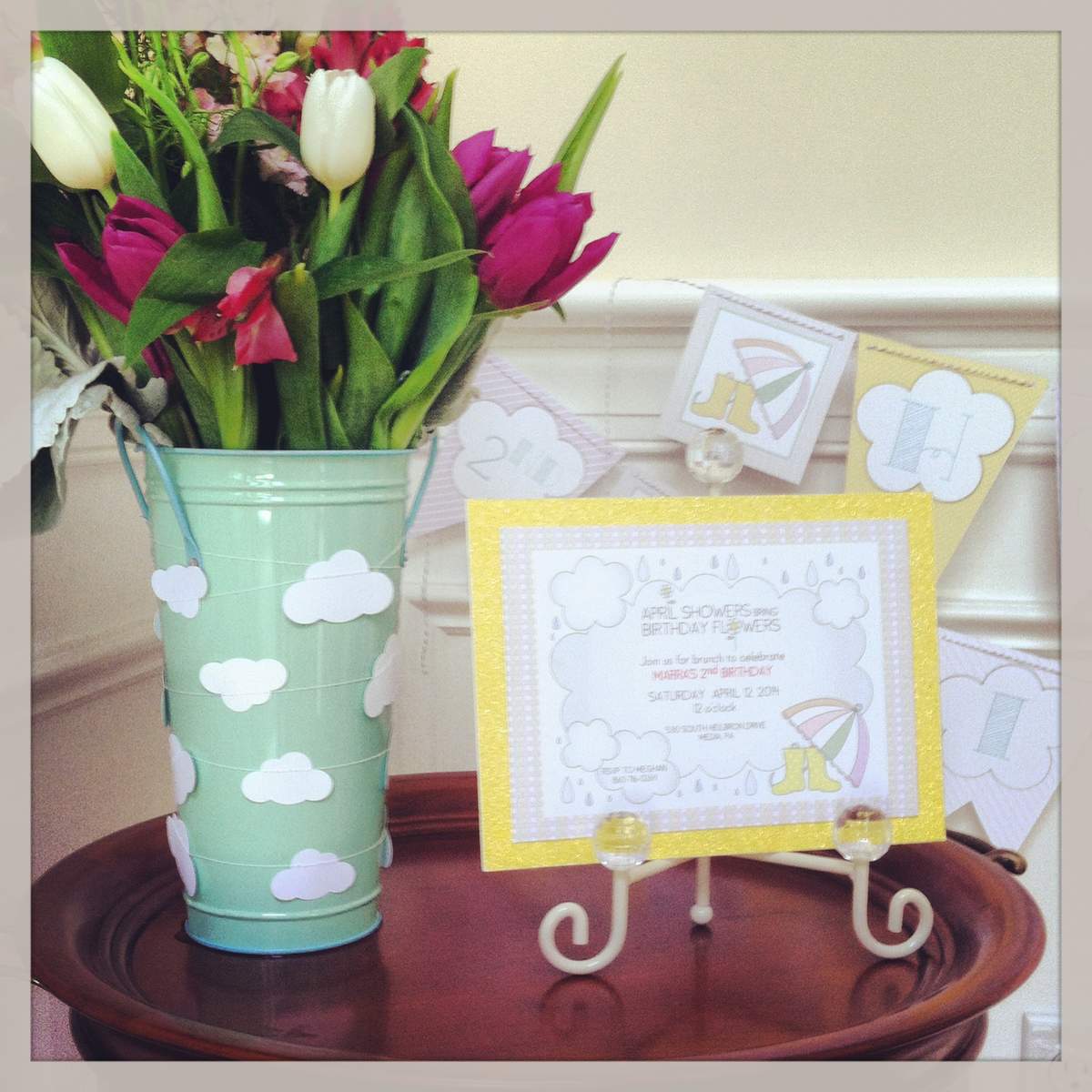 April Showers bring Birthday Flowers Birthday Party Ideas | Photo 11 of ...