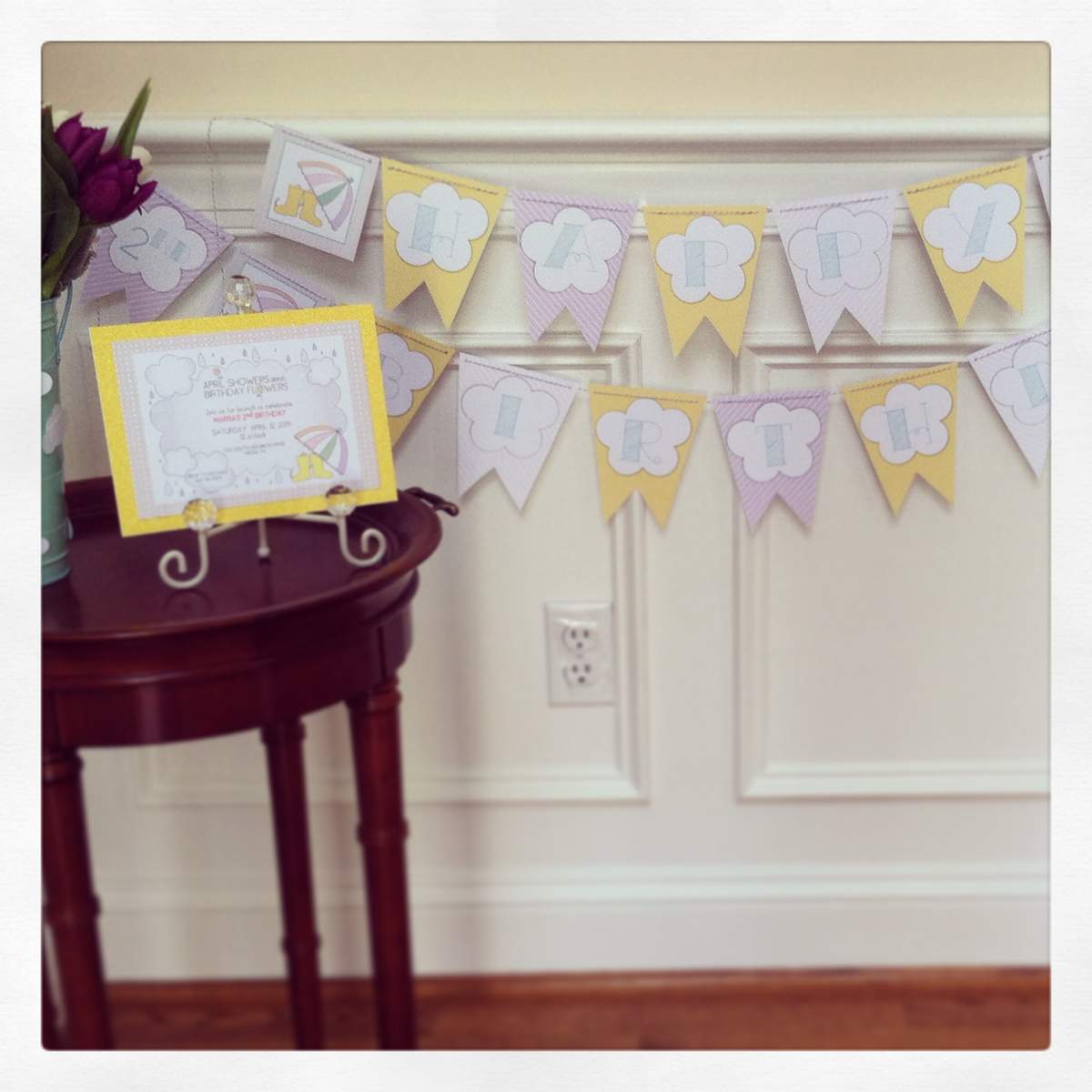 April Showers bring Birthday Flowers Birthday Party Ideas | Photo 11 of ...