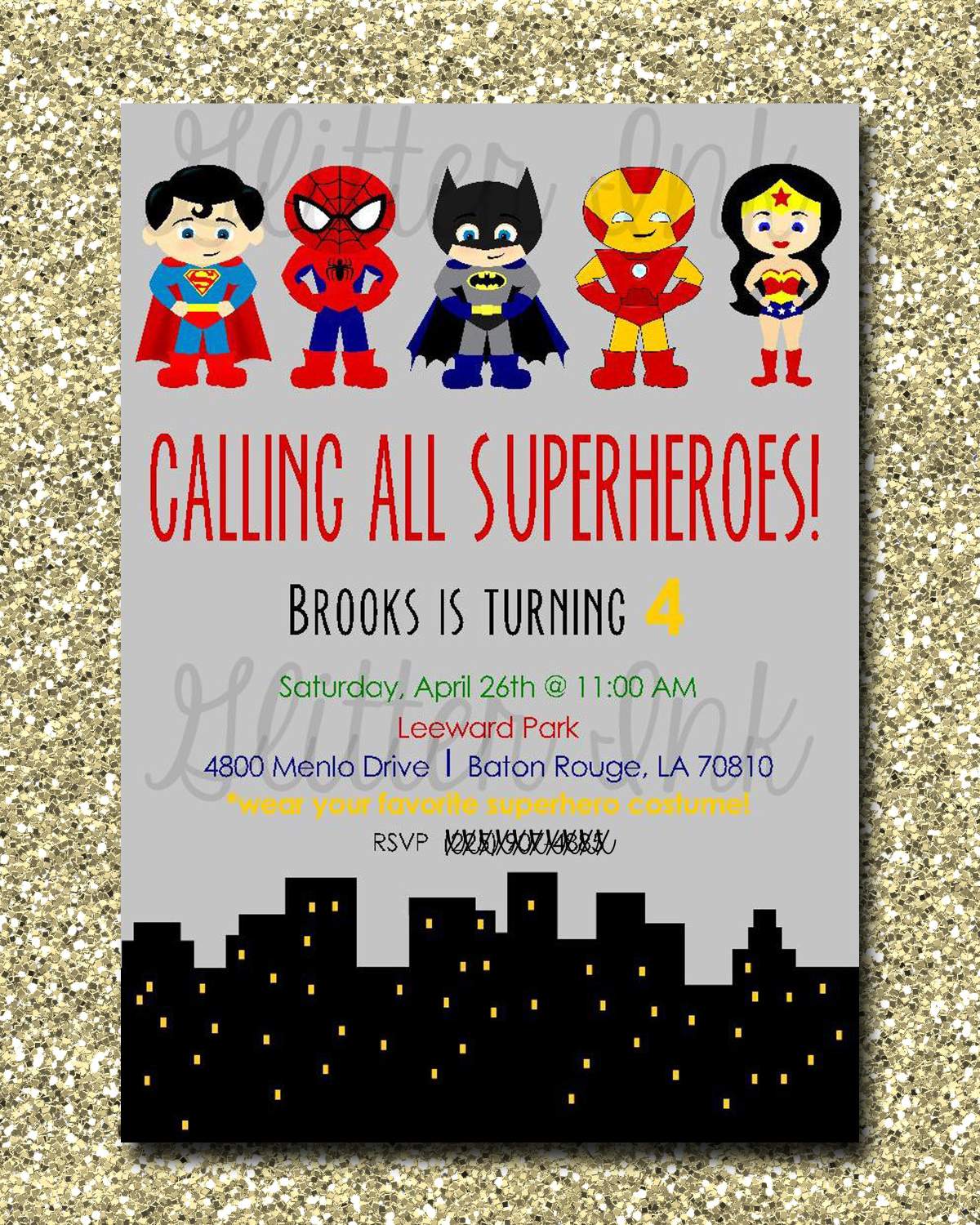 SuperHeroes / Birthday "Calling All Superheroes" | Catch My Party