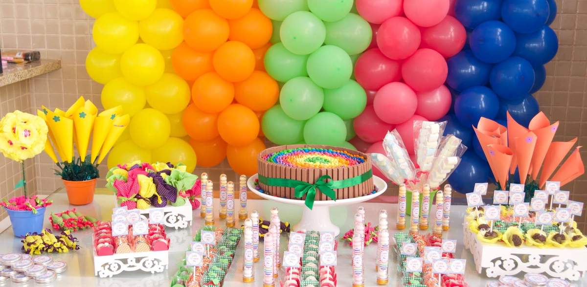 Rainbows & Colors Birthday Party Ideas | Photo 6 of 13 | Catch My Party