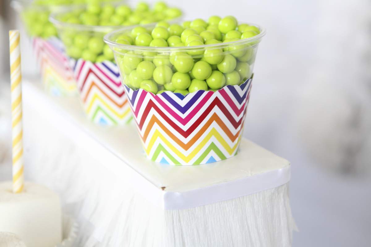 Chevron Rainbow / Birthday "Rachel's Rainbow Birthday Party" | Catch My ...