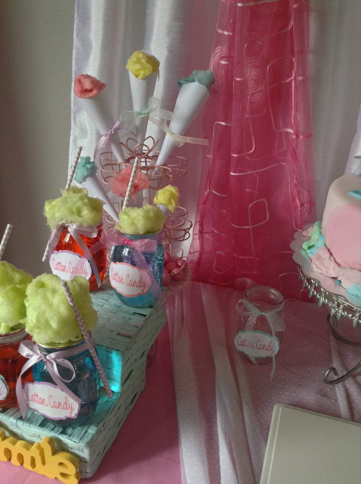 Cotton Candy Birthday Party Ideas | Photo 14 of 16 | Catch My Party