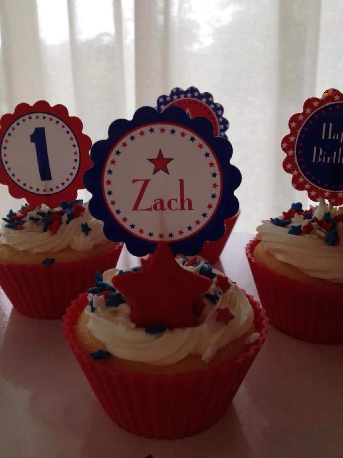 Stars & Stripes theme Birthday Party Ideas | Photo 2 of 8 | Catch My Party