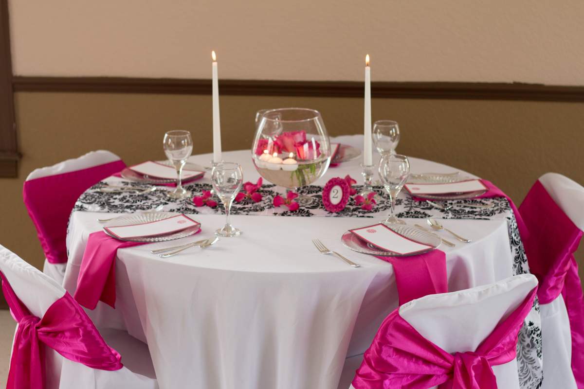 Fuchsia and Damask Wedding Party Ideas | Photo 5 of 11 | Catch My Party