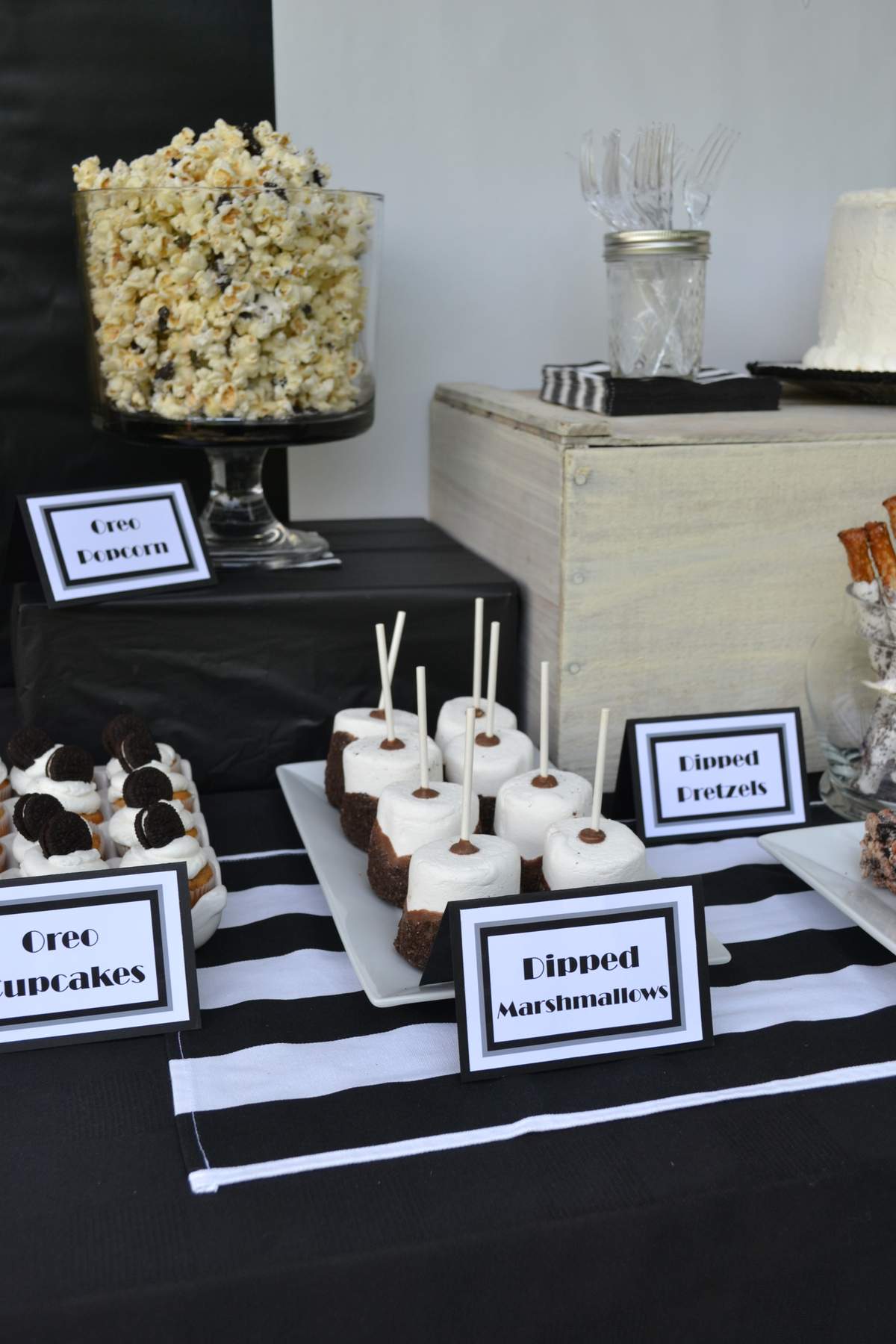 Oreo Dessert Table Birthday Party Ideas | Photo 10 of 10 | Catch My Party