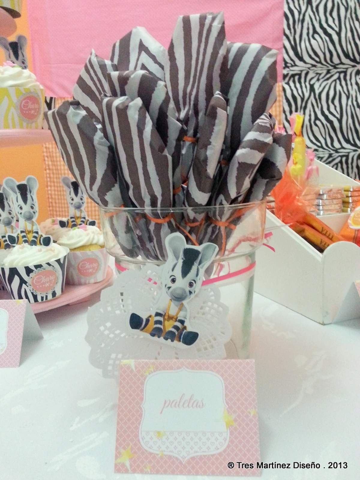 Pink/Zebra Theme Birthday Party Ideas | Photo 8 of 21 | Catch My Party