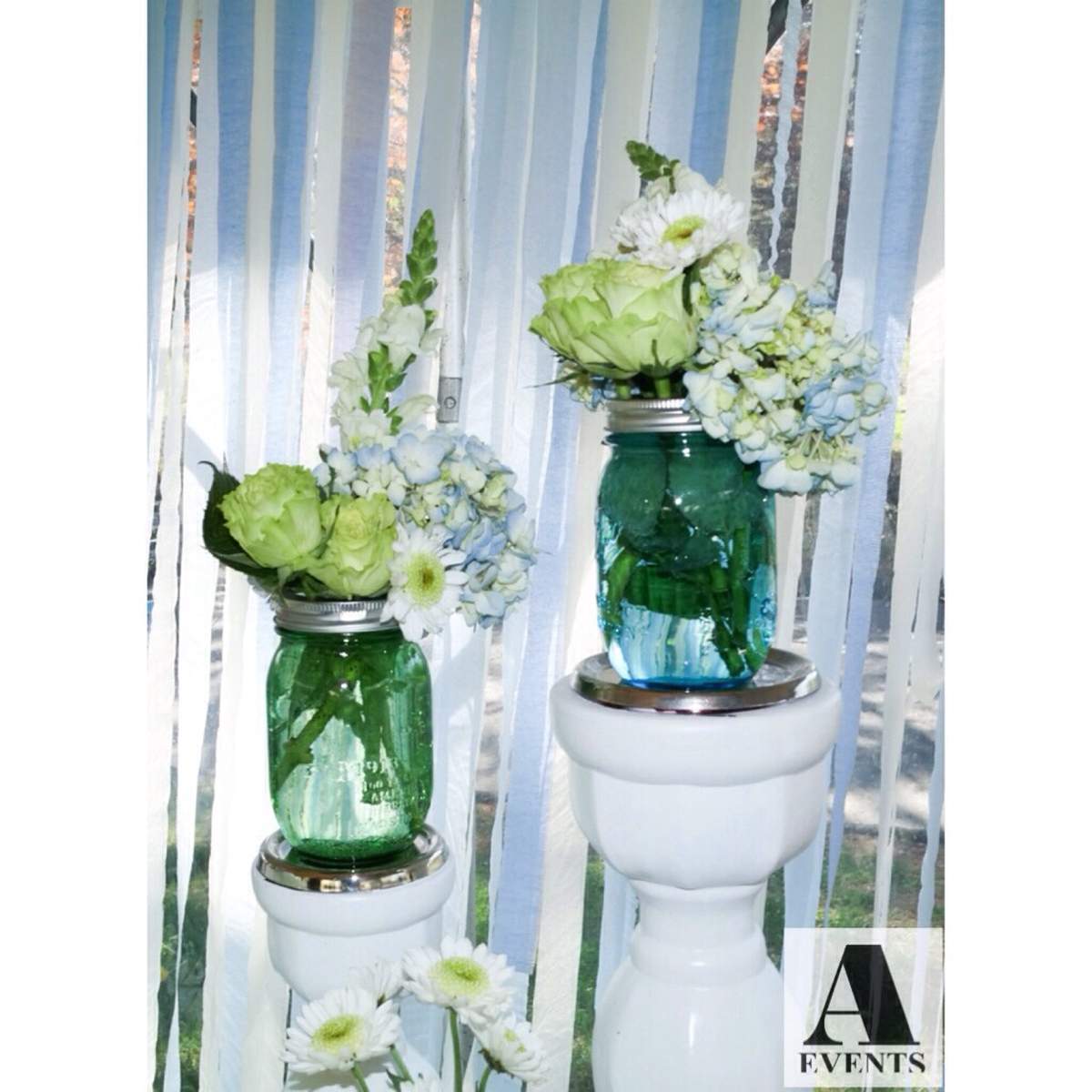 Baby blue and mint Graduation/End of School Party Ideas | Photo 8 of 10 ...