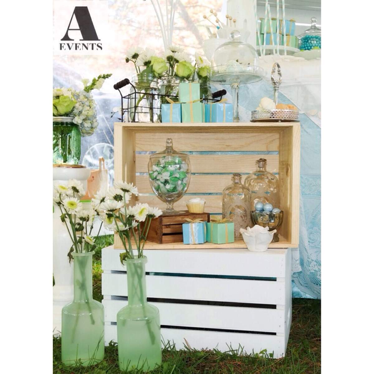 Baby blue and mint Graduation/End of School Party Ideas | Photo 8 of 10 ...