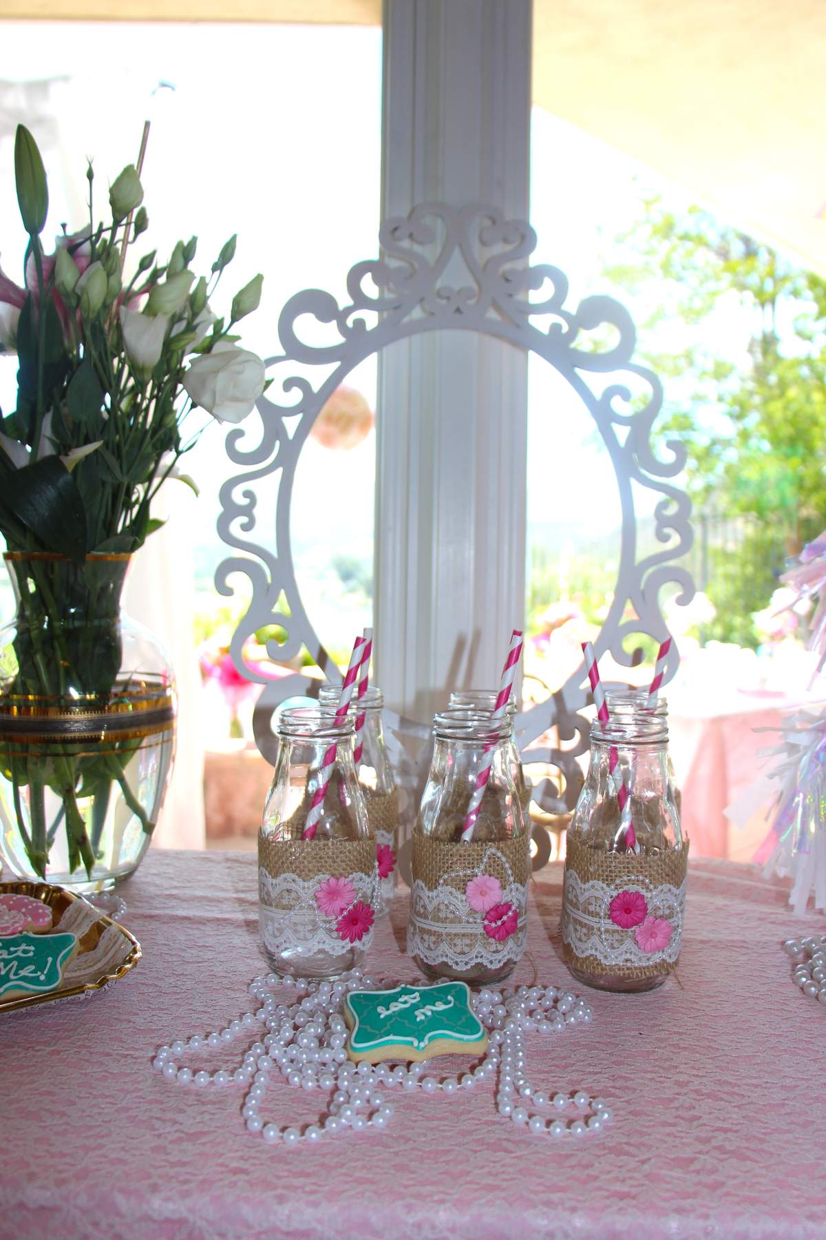 Vintage Shabby Chic Birthday Party Ideas Photo 11 Of 38 Catch My Party