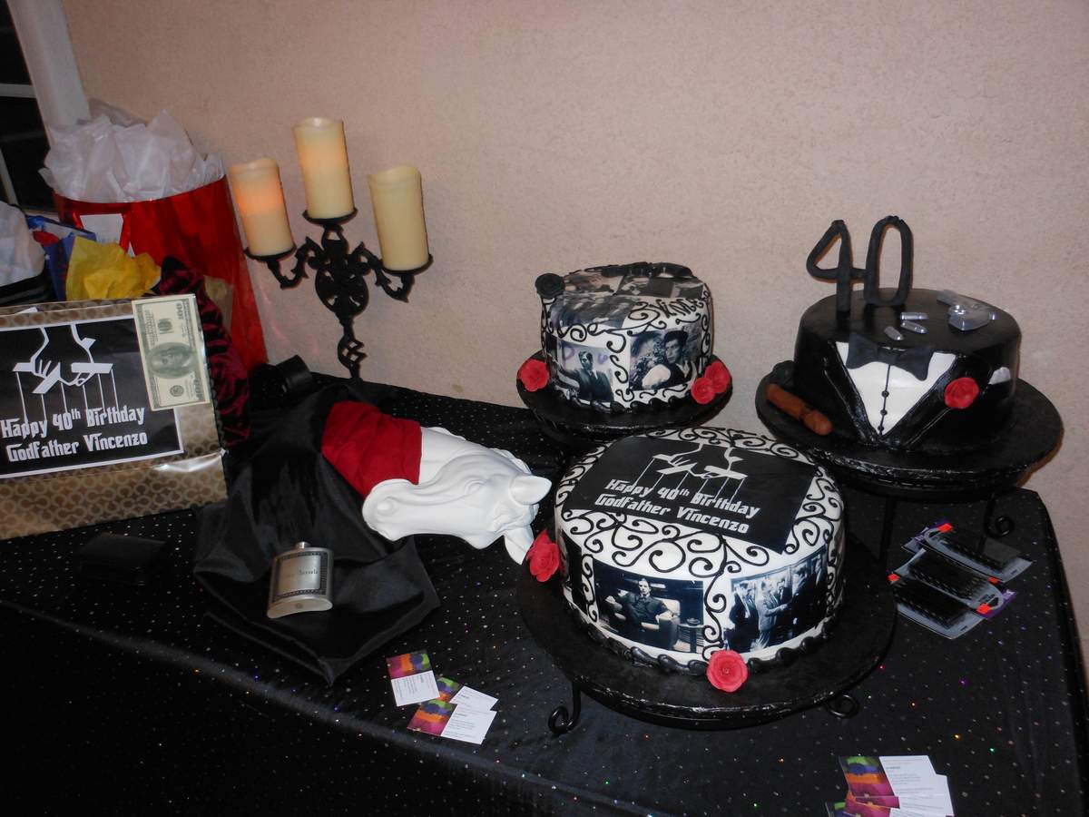 Godfather/Mob/Gangster/Black & White Party Birthday Party Ideas | Photo ...