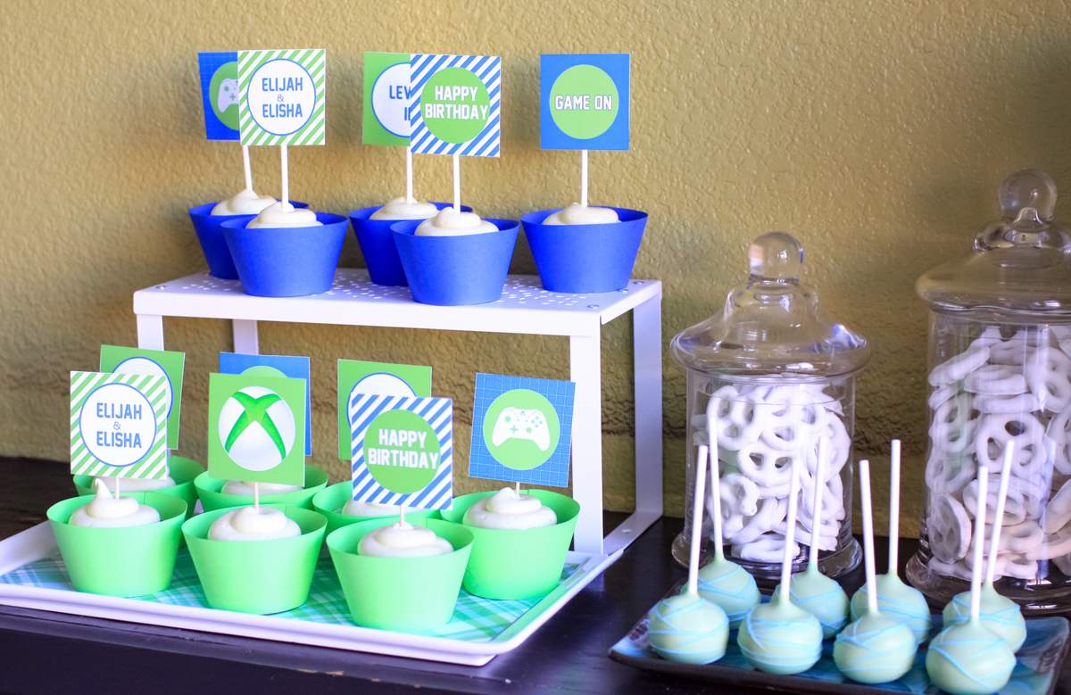 video games Birthday Party Ideas | Photo 1 of 17 | Catch My Party