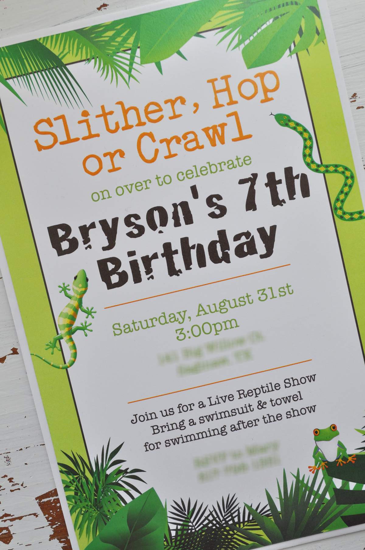 Reptile & Amphibian Birthday Party Ideas | Photo 1 of 12 | Catch My Party