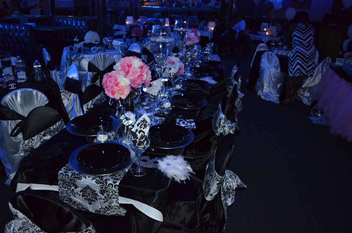 Chanel No. 40 Classy & Fabulous Masquerade Birthday Party Ideas | Photo ...