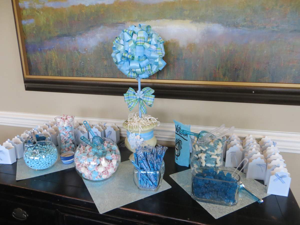 Baby Blue Baby Shower Party Ideas | Photo 2 of 63 | Catch My Party