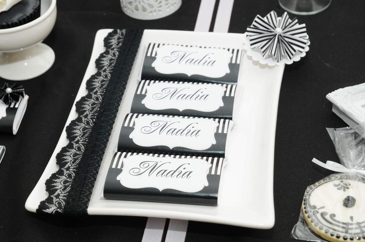 black and White Birthday Party Ideas | Photo 1 of 25 | Catch My Party
