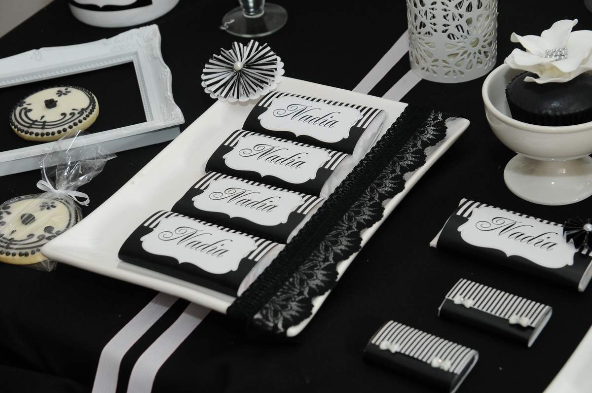 black and White Birthday Party Ideas | Photo 1 of 25 | Catch My Party