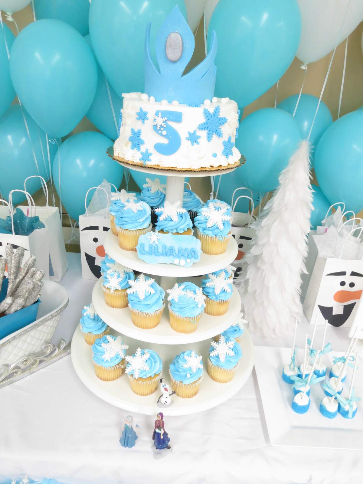 Frozen Party- 5th Birthday Birthday Party Ideas | Photo 5 of 16 | Catch ...