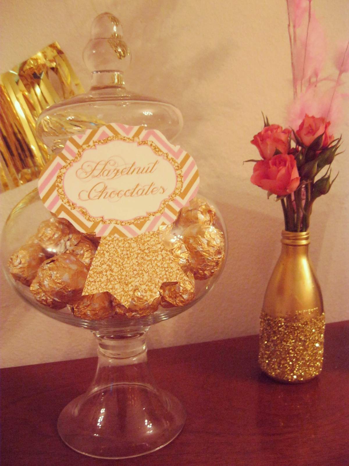 Pink, gold and glitter Birthday Party Ideas | Photo 10 of 44 | Catch My ...