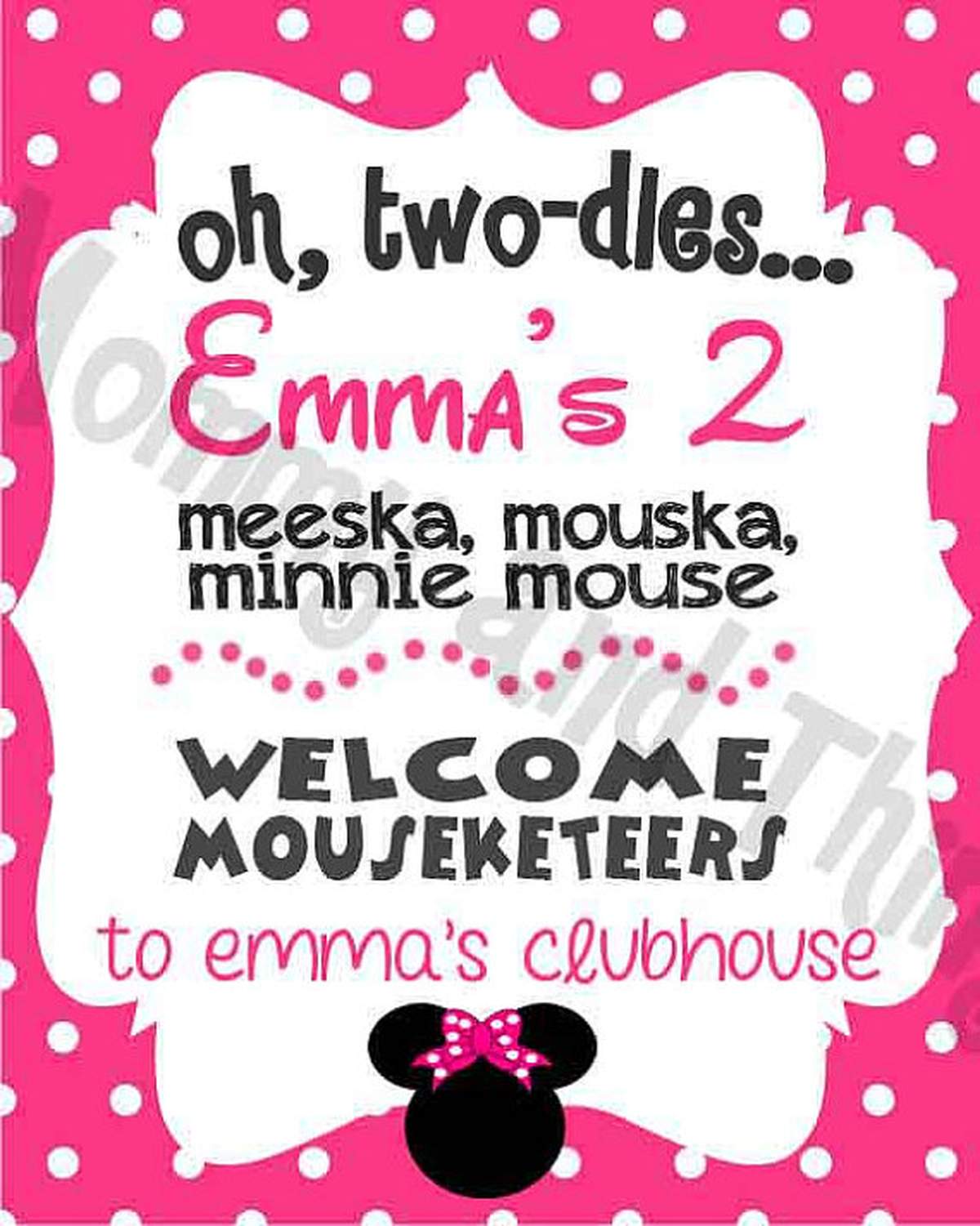 Minnie Mouse / Birthday "Emma's 2nd Minnie Mouse Party" | Catch My Party
