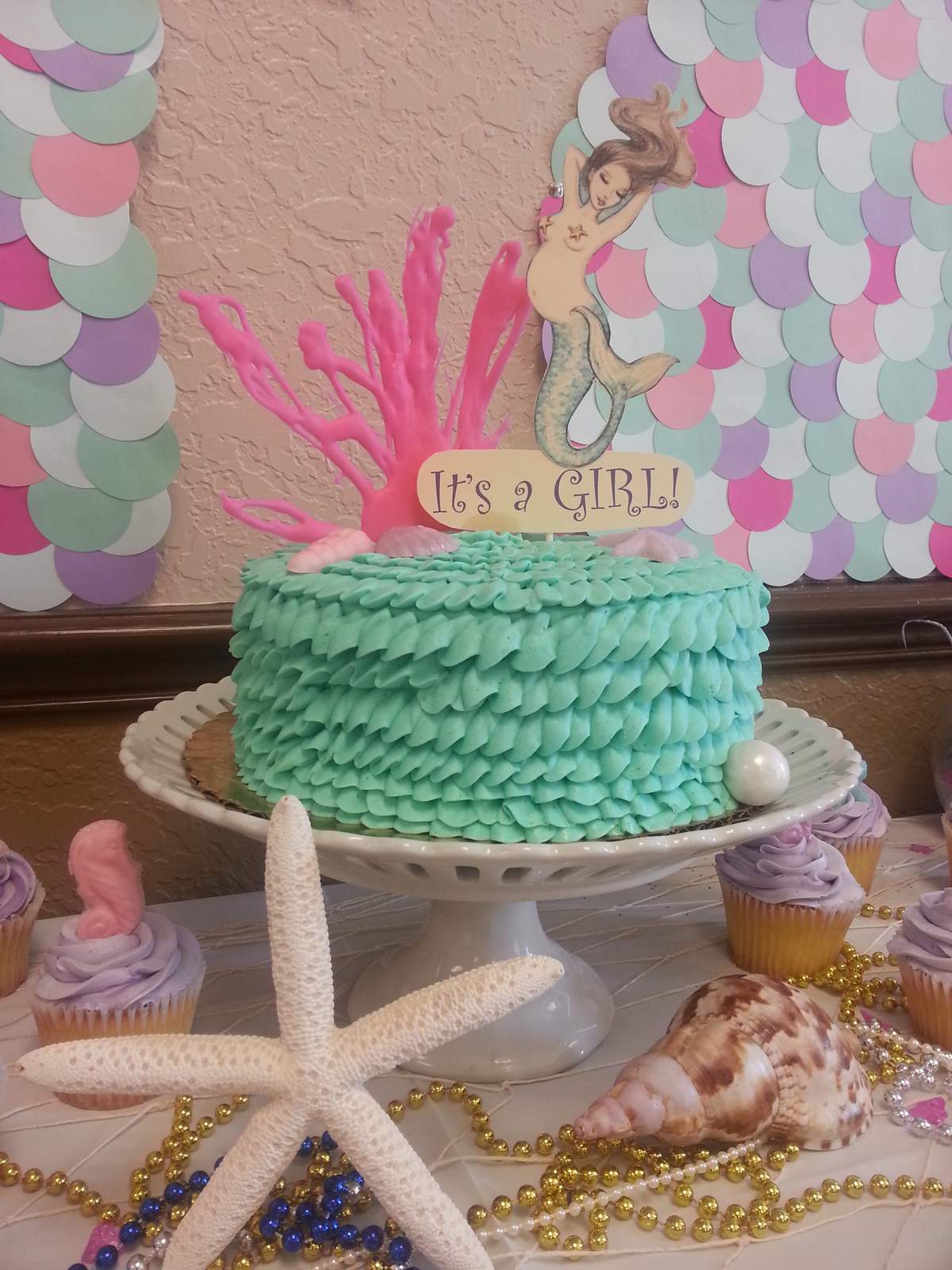 Mermaids Baby Shower Party Ideas | Photo 18 of 77 | Catch My Party