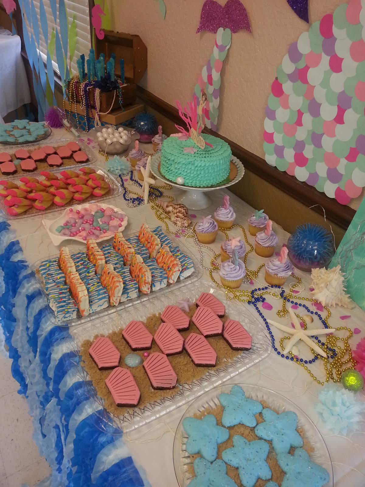 Mermaids Baby Shower Party Ideas | Photo 18 of 77 | Catch My Party