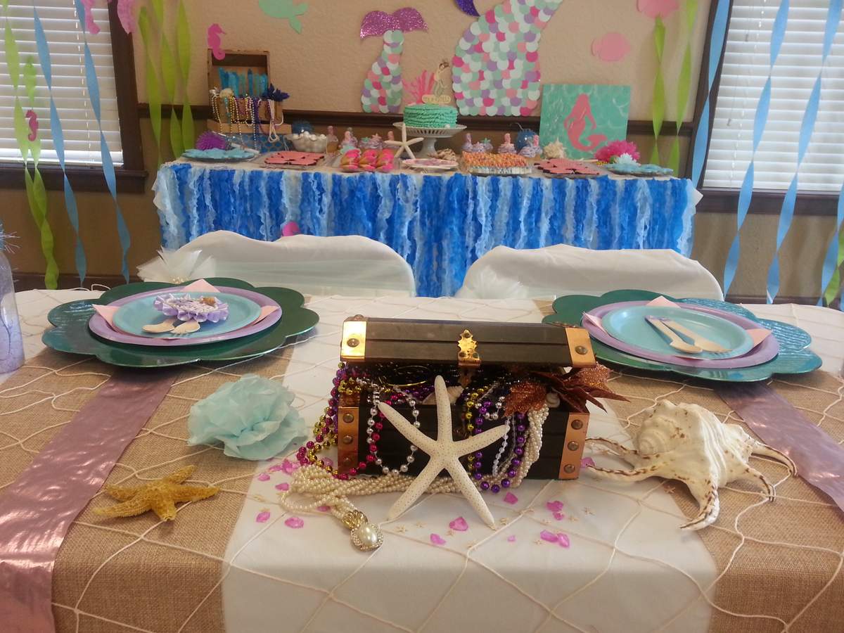 Mermaids Baby Shower Party Ideas | Photo 18 of 77 | Catch My Party