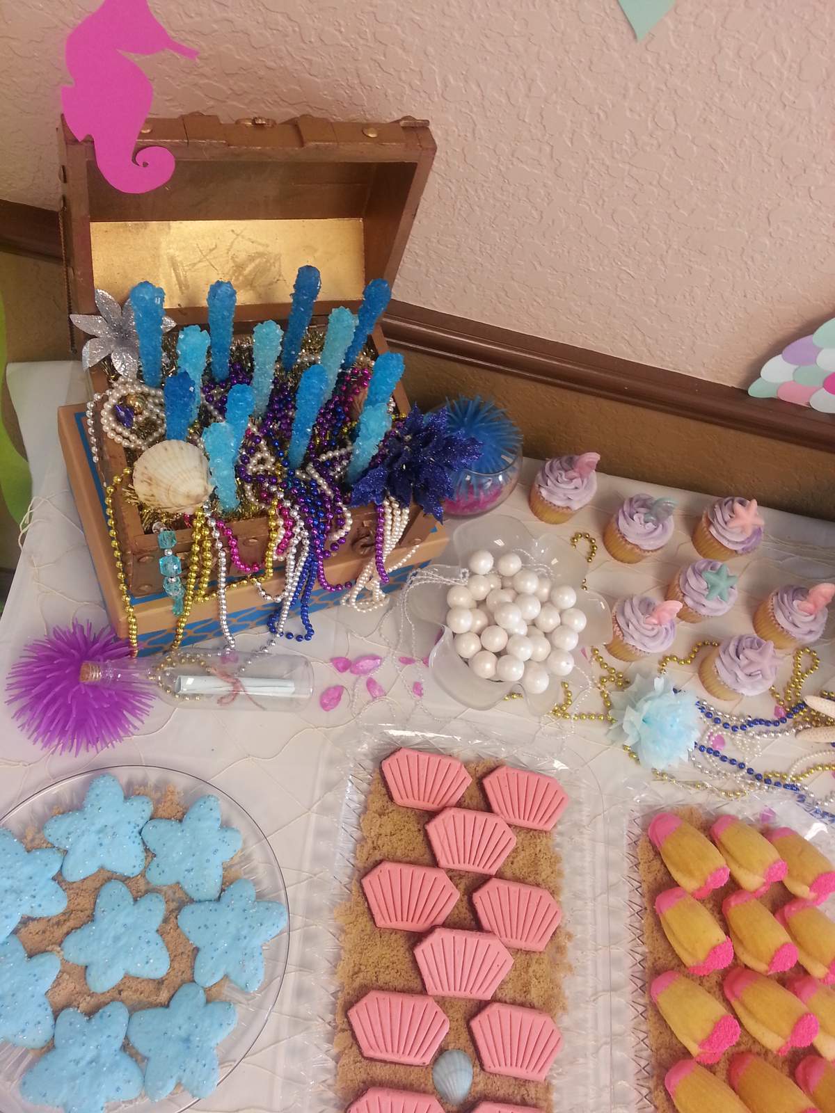 Mermaids Baby Shower Party Ideas | Photo 18 of 77 | Catch My Party
