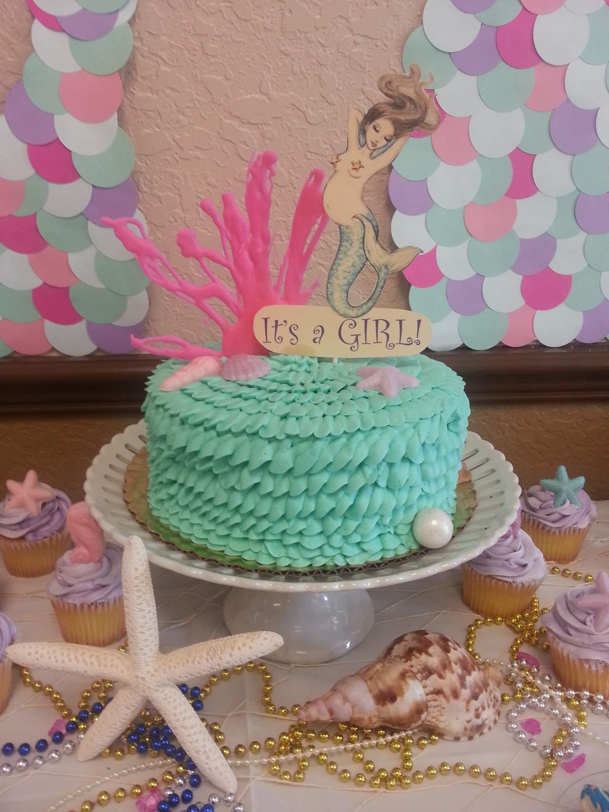 Mermaids Baby Shower Party Ideas | Photo 1 of 77 | Catch My Party
