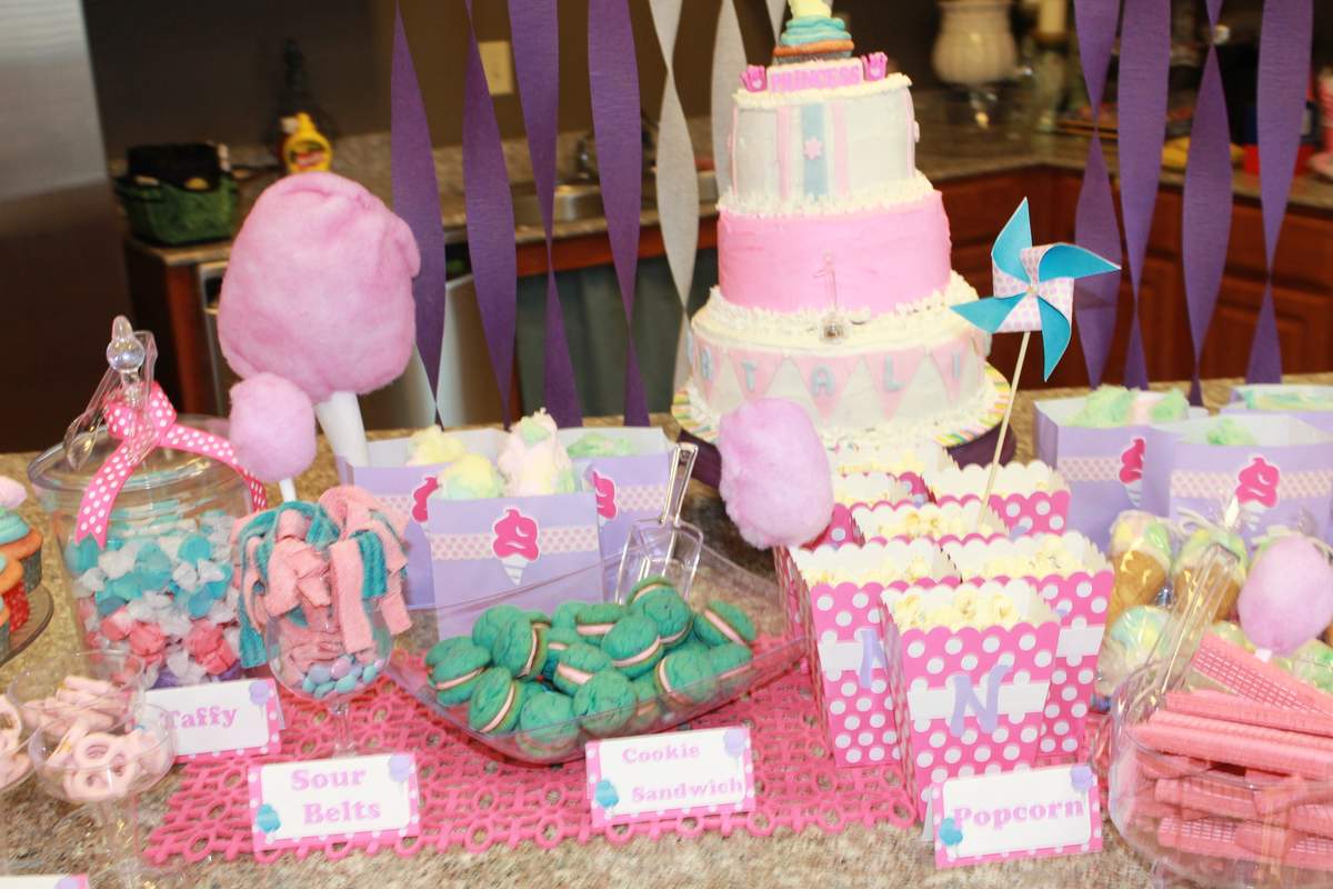 Cotton Candy Birthday Party Ideas | Photo 13 of 24 | Catch My Party