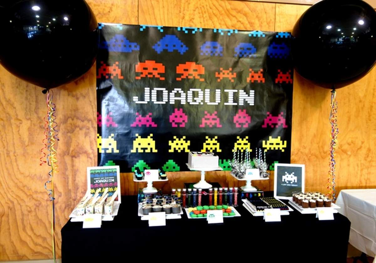 Space Invaders Birthday Party Ideas | Photo 1 of 14 | Catch My Party